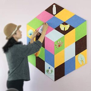 DIY Creative Background Rhombus Felt Board, self-Adhesive Decorative Photo Wall, Accept Customization in Many Colors