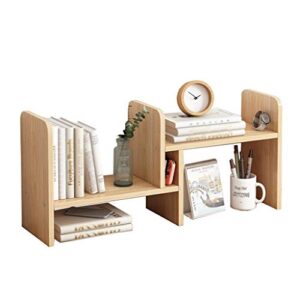 stretch bookshelf magazine rack partition divide-grid shelf stratification storage rack desktop office desk home mumujin (size : 80x24x40cm)