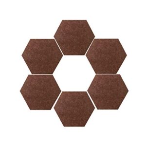 diy splicing hexagonal felt bulletin board x6, colorful hexagonal cork tiles/message board/background wall/photo wall