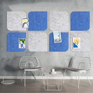 Wall decoration Felt Bulletin Board x4, self-Adhesive DIY Message Board Wall Stickers, Household Children's Bedroom