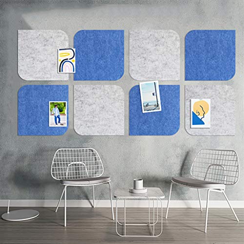 Wall decoration Felt Bulletin Board x4, self-Adhesive DIY Message Board Wall Stickers, Household Children's Bedroom