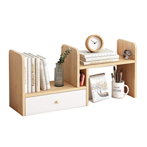 Drawer Bookshelf Magazine Rack Stretch Partition Divide-Grid Shelf Stratification Storage Rack Desktop Office Desk Home MUMUJIN (Size : 80X24X40CM)