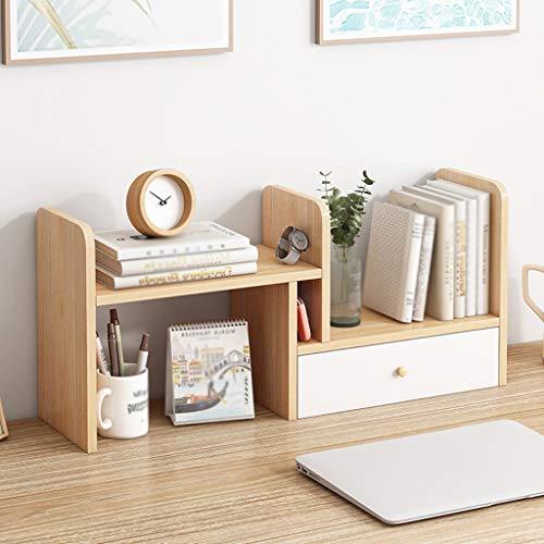 Drawer Bookshelf Magazine Rack Stretch Partition Divide-Grid Shelf Stratification Storage Rack Desktop Office Desk Home MUMUJIN (Size : 80X24X40CM)