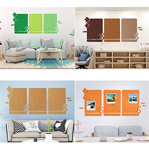 Felt Message Board Photo Wall, Creative Combination Cork Board Kindergarten Background Wall, DIY Work Display Board (3 Pieces)