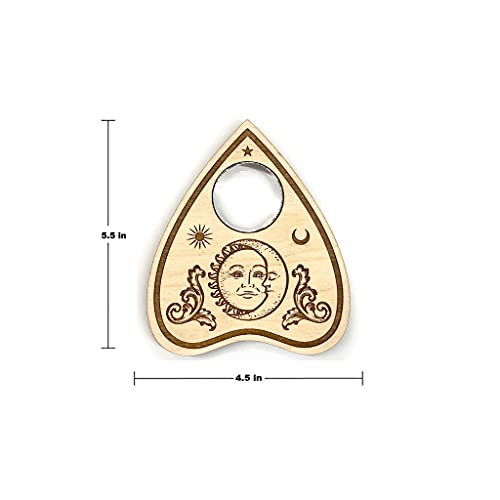 LARGE Classic Design - Wooden Spirit Board - Talking Board - Spirit board - LARGE SIZE 18 x 11.4'' HANDMADE Wooden Premium quality board and planchette