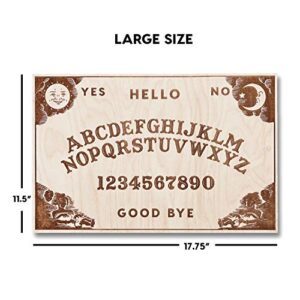 LARGE Classic Design - Wooden Spirit Board - Talking Board - Spirit board - LARGE SIZE 18 x 11.4'' HANDMADE Wooden Premium quality board and planchette