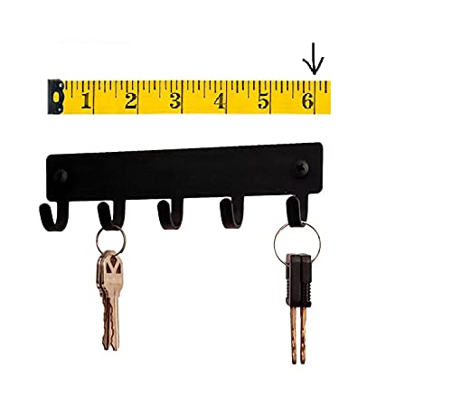 The Metal Peddler Camper Key Rack Holder for Wall - Small 6 inch Wide - Made in USA; Camper Accessories