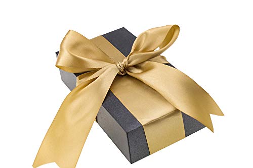 ATRBB 25 Yards 2 inches Satin Ribbon for Wedding,Handmade Bows and Gift Wrapping (Dark Gold)