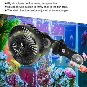 Aquarium Temperature Control Fan, Fish Tank Fan, Aquarium Chiller 110-240 Aquarium Cooling Fan Mute Aquarium Chiller for Aquarium (Fs13)