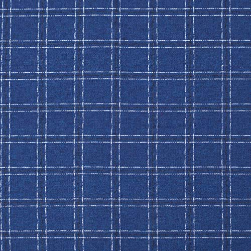 Cotton Blue Plaid Fabric by The Yard DIY Cotton Craft Sewing Fabric Decorative Fabric for Upholstery and Home Accents, 1 Yards，57"x36"