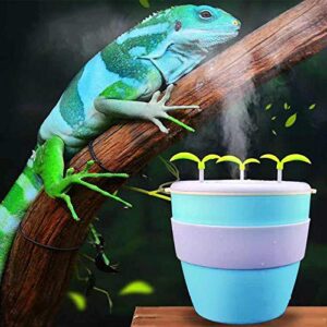 USB Reptile Fogger Humidifier Humidifying Fog Machine Terrarium Tank Potted Plant Pet Supplies for Amphibians Lizard Leopard Gecko Lizard Scorpion Crested Gecko Crickets Beetle(Blue)