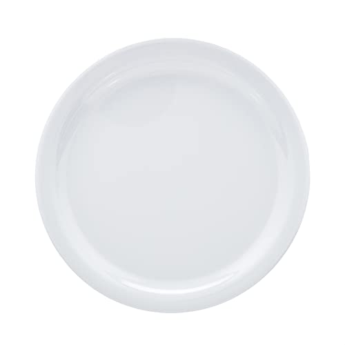 AmazonCommercial 9 in. White Melamine Plate - 6 Piece Set