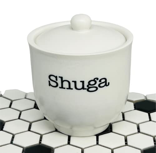 Twerp Sugar Bowl | Cute Ceramic Shuga Dish with Lid | Perfect Hostess Gift or Housewarming Gift