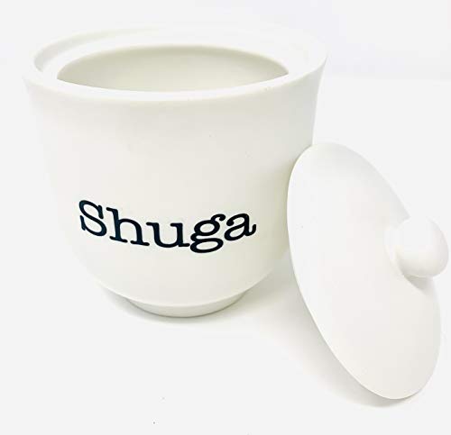 Twerp Sugar Bowl | Cute Ceramic Shuga Dish with Lid | Perfect Hostess Gift or Housewarming Gift