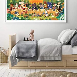 YOGEON 500 Piece Jigsaw Puzzle, 13”x30”, Perfect for Ages 8-10,4-8, Family Puzzle to Sunset Carnival Puzzle, Educational Puzzles Toysfor Boys and Girls, Great Gift for Animal Lovers