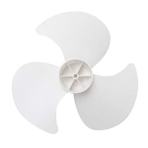 FEESHOW Aluminum/Plastic Fan Blade Five/Three Leaves Replacement with Nut Cover for Stand/Table Fanner General Accessories White One Size