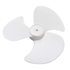 FEESHOW Aluminum/Plastic Fan Blade Five/Three Leaves Replacement with Nut Cover for Stand/Table Fanner General Accessories White One Size