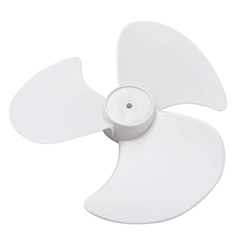 FEESHOW Aluminum/Plastic Fan Blade Five/Three Leaves Replacement with Nut Cover for Stand/Table Fanner General Accessories White One Size