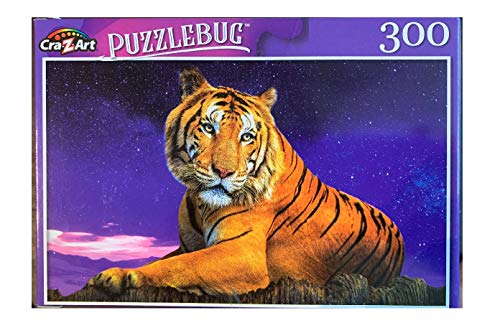 Tiger Puzzle Tiger at Dusk 300 Piece Puzzle Finished Size 18.25 x 11 Inches