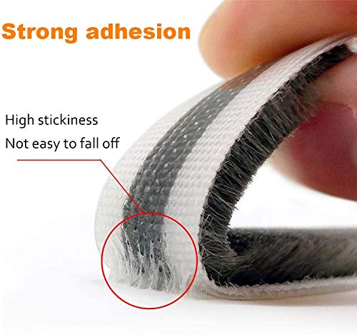 32.8 Ft Self Adhesive Seal Strip Weatherstrip for Windows and Doors House Soundproofing,Windproof,Dustproof,Stronger Stickiness,0.35 Wide X 0.2 inch Thick.