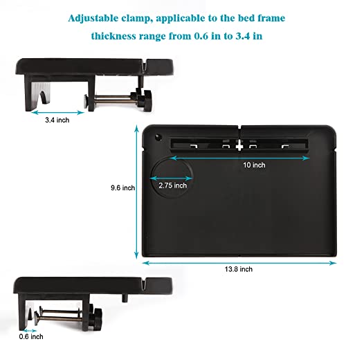 Forzaddik Floating Nightstand Bed Side Shelf Tray, for Bunk Bed/Dorm/Kids Room