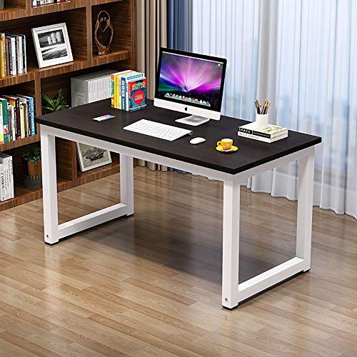 Computer Desk Modern Sturdy Office Desk,Pc Laptop Table Writing Table for Home Office Workstation,Waterpoof Maple & Metal Steel Frame