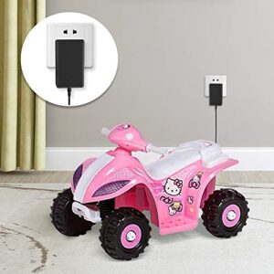 PwrON 6 Volt Battery Charger for Kids Powered Ride On Car, 6V Charger for Best Choice Product Kid Trax Toddler Quad ATV Hello Kitty SUV Electric Ride-On Battery Power