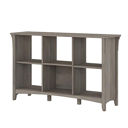 Bush Furniture Salinas 6 Cube Organizer, Driftwood Gray