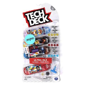 tech deck revive skateboards 2020 ultra dlx 4-pack spirit animal fingerboards