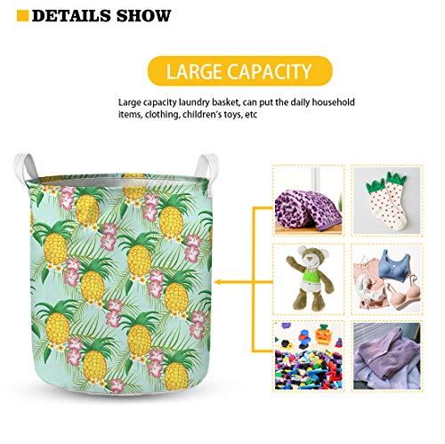 UZZUHI Jungle Moonunder Wolf Roar Laundry Hamper Collapsable Washable Round Storage Basket Mudroom Without Lid Sturdy Dirty Hamper for Clothes