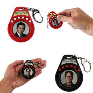 Worlds Coolest Toys The Office Talking Keychain Set 2 Pack Bundle - Dwight and Assorted