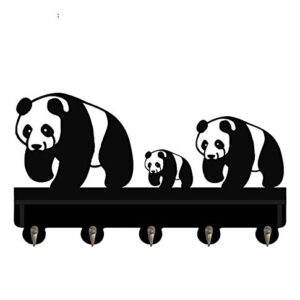 Panda Animal Chinese Lover Coat Clothes Holder Christmas Gift DIY Mould Wonderful Holder Wall Decorative Gift Kids Winter Style