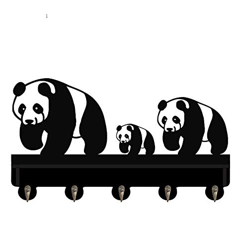 Panda Animal Chinese Lover Coat Clothes Holder Christmas Gift DIY Mould Wonderful Holder Wall Decorative Gift Kids Winter Style