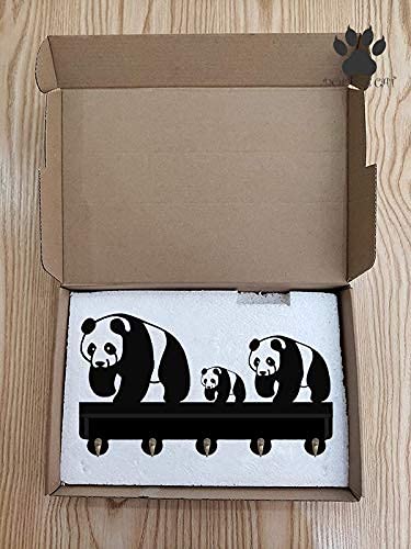 Panda Animal Chinese Lover Coat Clothes Holder Christmas Gift DIY Mould Wonderful Holder Wall Decorative Gift Kids Winter Style