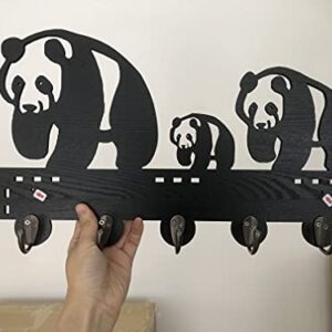 Panda Animal Chinese Lover Coat Clothes Holder Christmas Gift DIY Mould Wonderful Holder Wall Decorative Gift Kids Winter Style