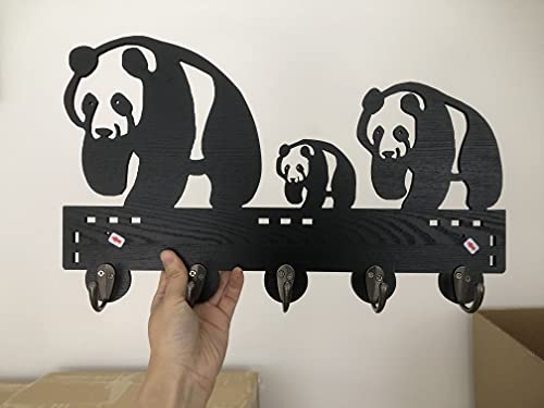 Panda Animal Chinese Lover Coat Clothes Holder Christmas Gift DIY Mould Wonderful Holder Wall Decorative Gift Kids Winter Style