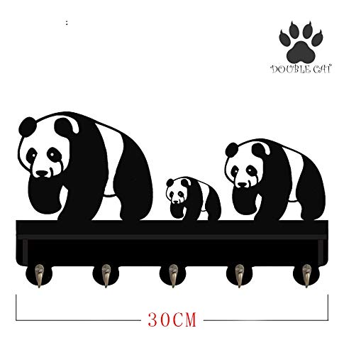 Panda Animal Chinese Lover Coat Clothes Holder Christmas Gift DIY Mould Wonderful Holder Wall Decorative Gift Kids Winter Style