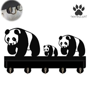 Panda Animal Chinese Lover Coat Clothes Holder Christmas Gift DIY Mould Wonderful Holder Wall Decorative Gift Kids Winter Style