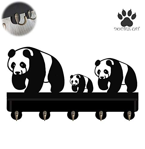 Panda Animal Chinese Lover Coat Clothes Holder Christmas Gift DIY Mould Wonderful Holder Wall Decorative Gift Kids Winter Style