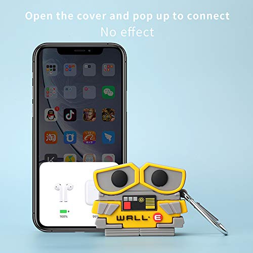 Compatible with Airpod Pro,Funny Cartoon Animation Wall·E Silicone Case Design, Suitable for Fashion Girl Child Teen Boy Airpod Pro Case (Wall-E)