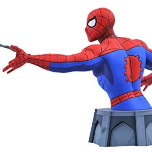 DIAMOND SELECT TOYS Marvel Animated Spider-Man Bust, Multicolor, 6 inches