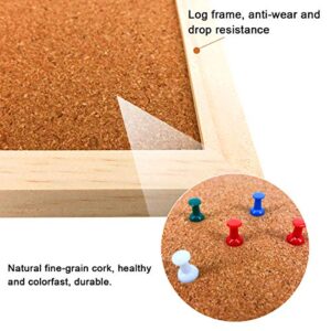 Cork Bulletin Board,7.9x11.8 Inch Hanging Pin Cork Boards for Office Home School Picture Display (S)