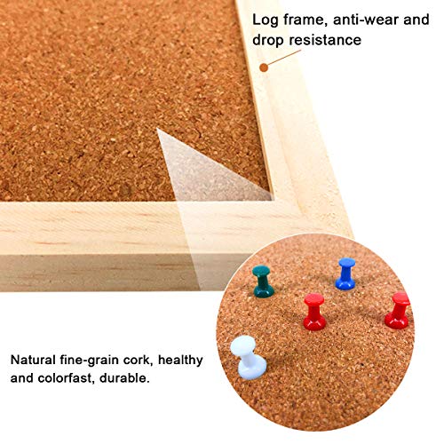 Cork Bulletin Board,7.9x11.8 Inch Hanging Pin Cork Boards for Office Home School Picture Display (S)