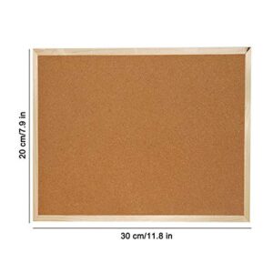 Cork Bulletin Board,7.9x11.8 Inch Hanging Pin Cork Boards for Office Home School Picture Display (S)