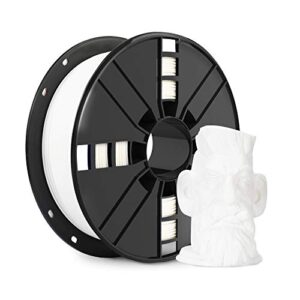 novamaker pla plus (pla+) filament 1.75mm with 20g cleaning filament, white pla pro 3d printer filament toughness enhanced, premium pla 1kg spool(2.2lbs), dimensional accuracy +/- 0.03mm