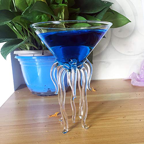 Octopus Cocktail Glass Creative Drinkware Bar Goblet Tools Snifters (Huge 2 Transparent)