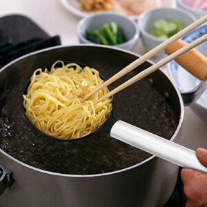 KUFUNG Silicone Slotted Spoon, Stainless Steel Handle Seamless & Nonstick Kitchen Ladles, BPA-free & Heat resistant up to 480°F, Silicone Non-Stick Kitchen Cooking Utensils Baking Tool (Black)