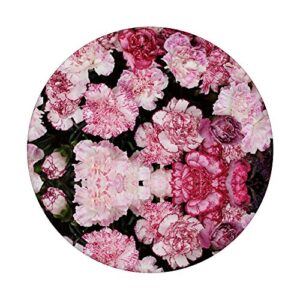 Floral Pink Tip Girly Carnation Clove Pink Flower Lover Gift PopSockets Swappable PopGrip