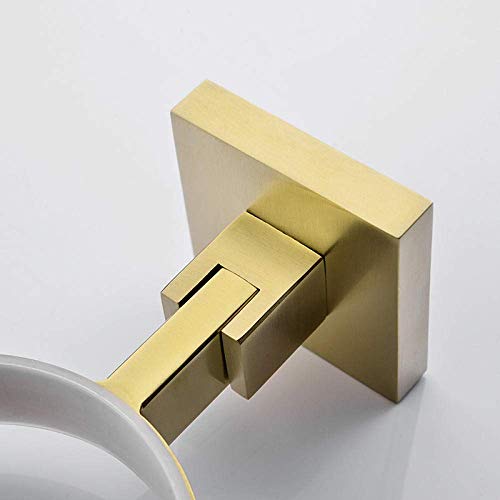 XG-WU Hair Dryer Holder Gold Copper Wall Hanging Hair Rack Home Bathroom Hotel Hair Dryer Bracket Bathroom Rack Bathroom