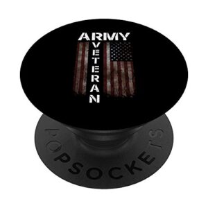 cool american (usa) flag - proud us army veteran gift idea popsockets grip and stand for phones and tablets